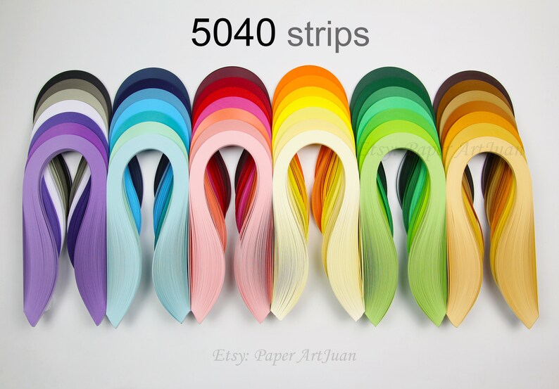 5mm Quilling paper42 Colors5040 stripsHigh quality with 120 | Etsy