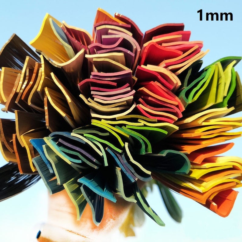 1mm Quilling Paper Strips,78 Colors to Choose From(no.41-no.78 ...