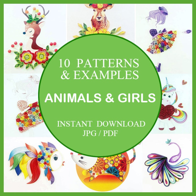 Quilled Animals - Etsy