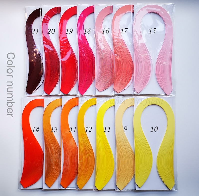 3mm Quilling Paper Strips,42 Colors to Choose From,quilling Art,paper ...