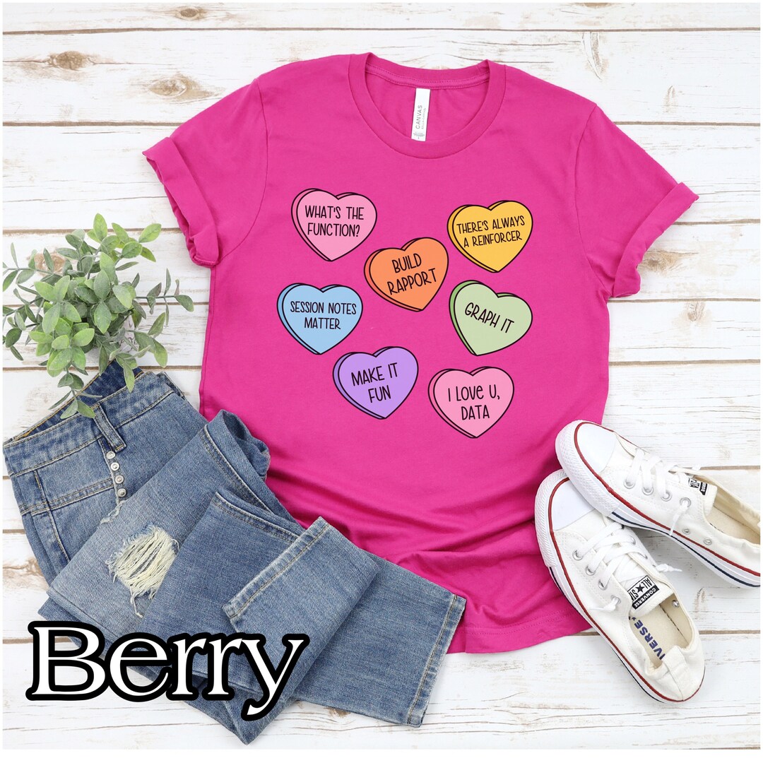 ABA Shirt, Behavior Analyst Shirt, ABA Valentine's Day Shirt, Behavior ...