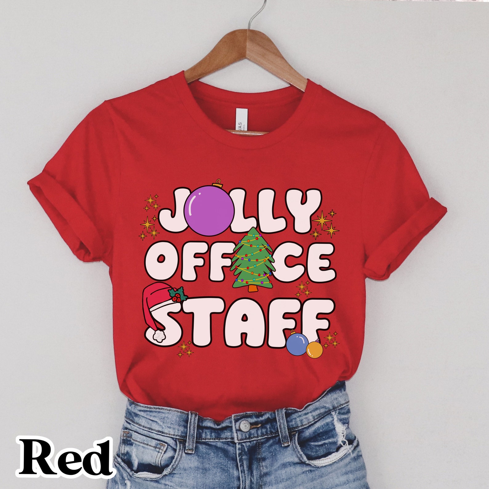 Jolly Office Staff Shirt, Christmas Office Squad Shirt, Xmas Admin ...