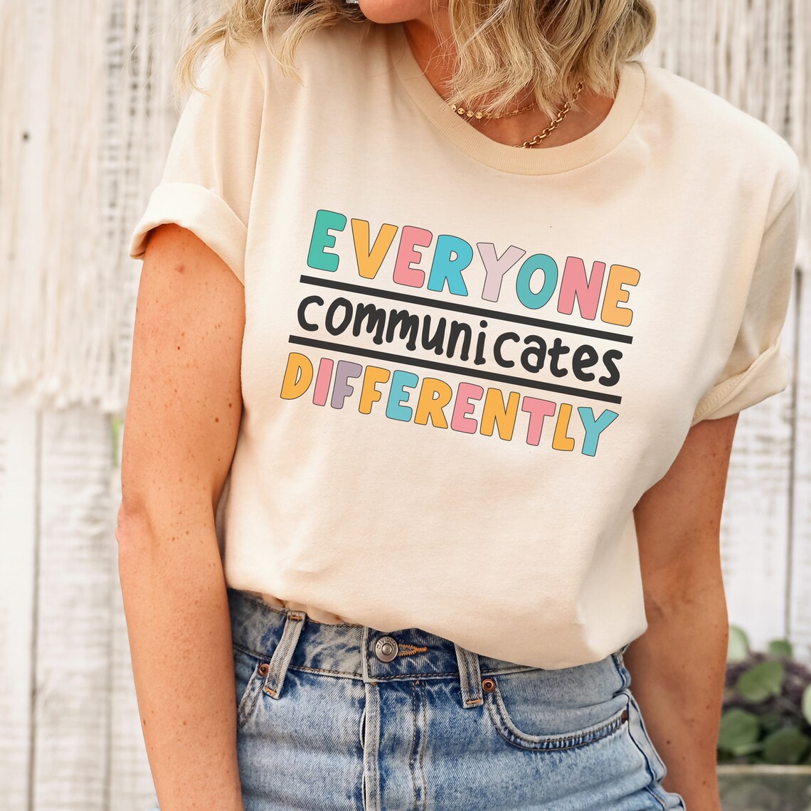 Everyone Communicates Differently Shirt Special Education - Etsy