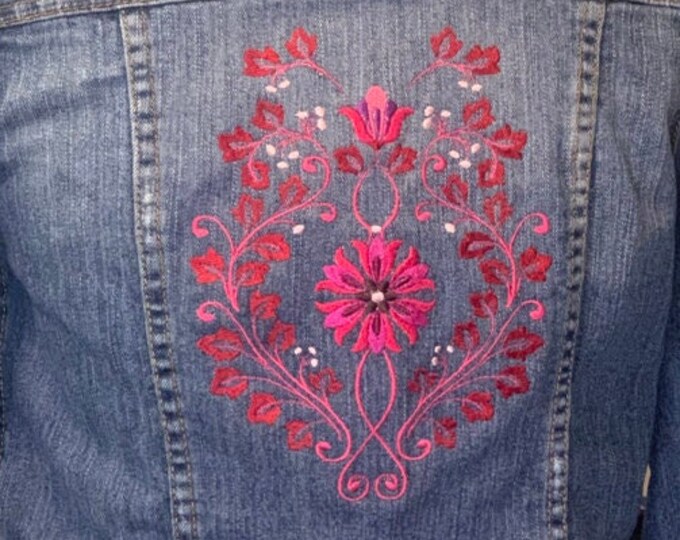 LRG Upcycled Women's Embellished Denim Jacket - Etsy