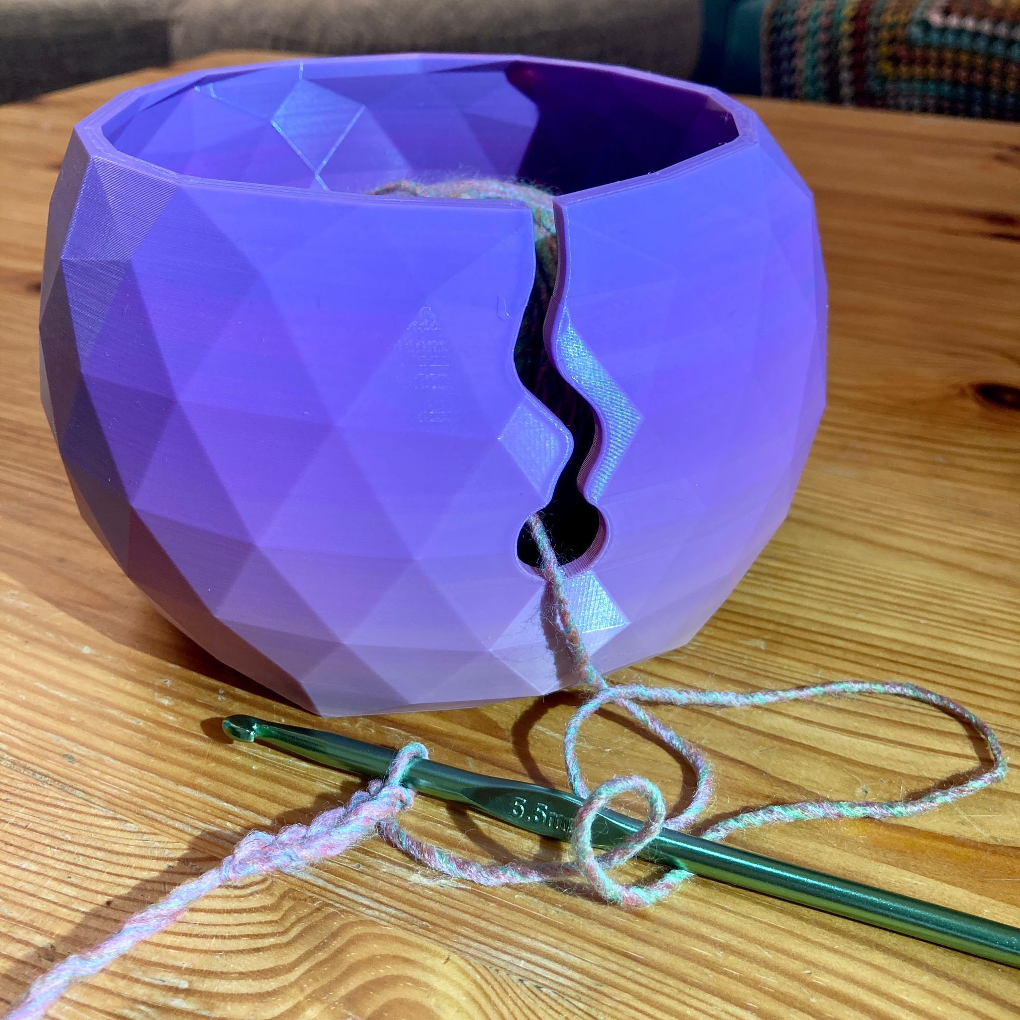 3D Printed Yarn Bowl for Knitting and Crochet large - Etsy UK