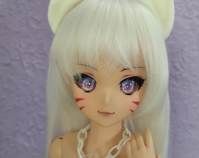 Smart Doll White Cat Ears 3d Printed Resin. - Etsy