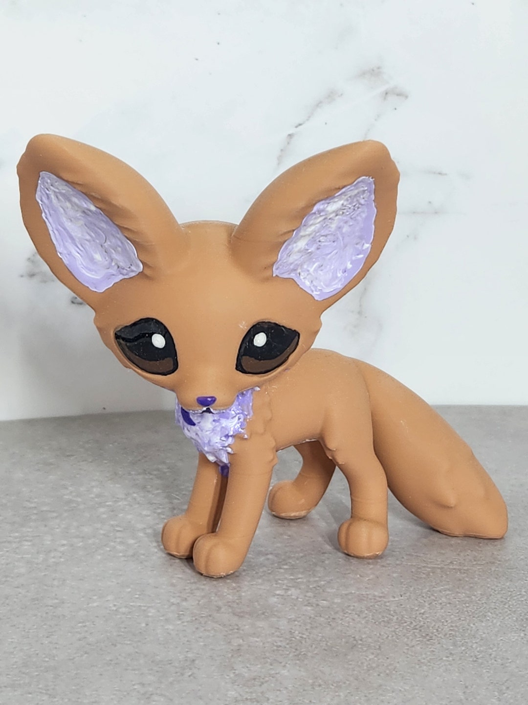 Fennic Fox Figure 3d Printed Leylina Figurines - Etsy