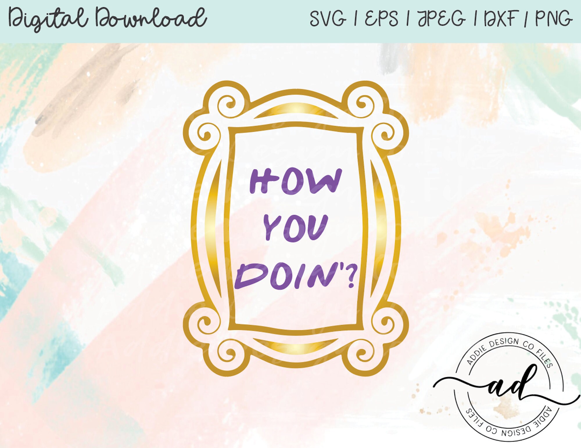 How You Doin' Joey Tribbiani Friends Inspired SVG - Etsy