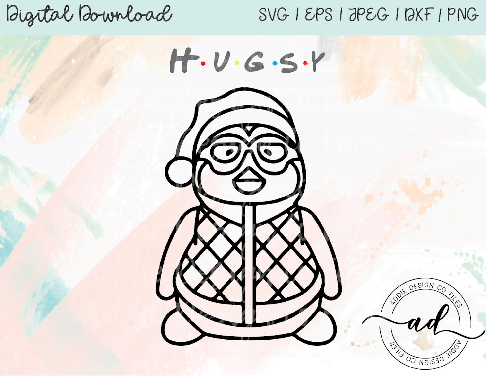 Hugsy the Penguin Friends Inspirierter SVG - Etsy Schweiz