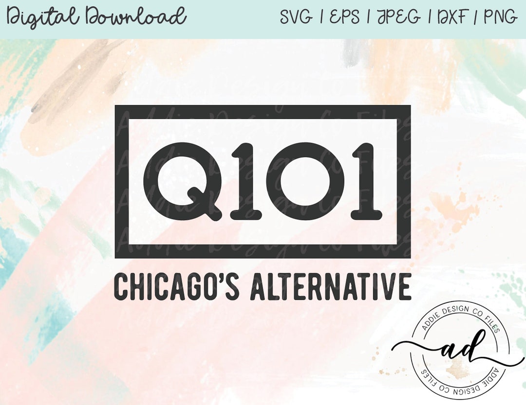 Q101 Chicago Alternative Rock Station SVG - Etsy