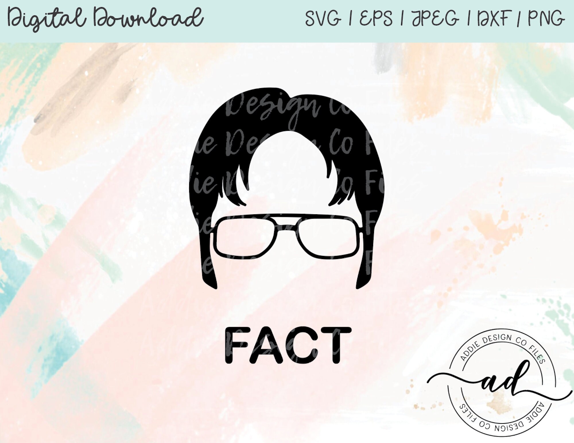 Dwight FACTS the Office TV Show Inspired SVG - Etsy