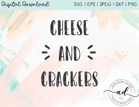 Bluey Inspired SVG Cheese & Crackers | Etsy