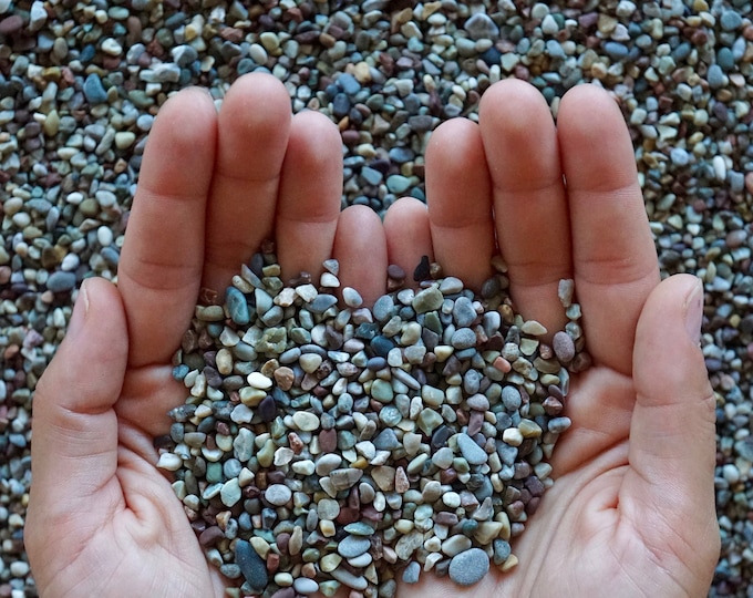 Tiny Beach Pebbles * Mediterranean Stones * Fairy Garden Decor * Resin ...
