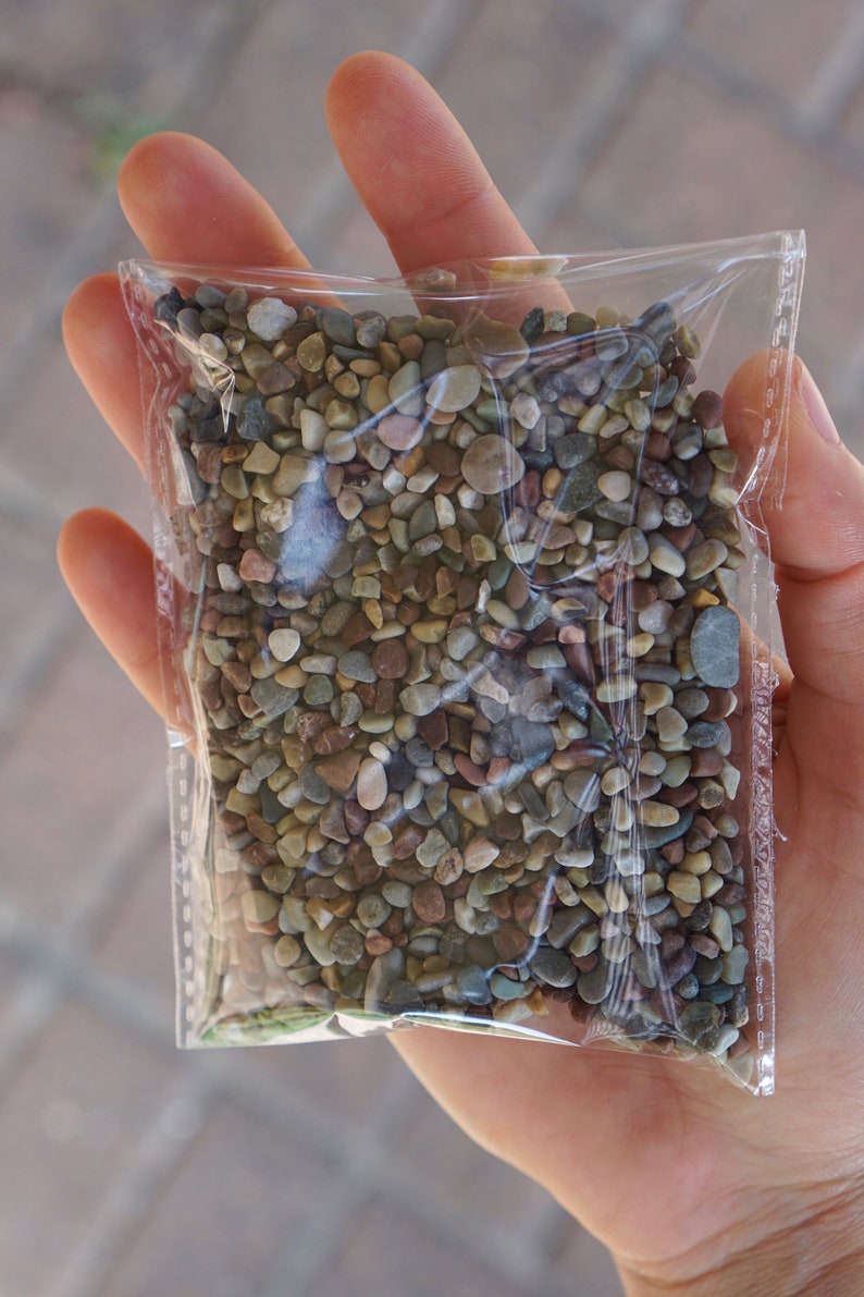 Tiny Beach Pebbles * Mediterranean Stones * Fairy Garden Decor * Resin ...
