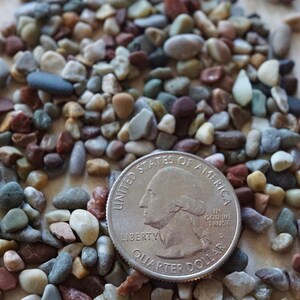 Tiny Beach Pebbles * Mediterranean Stones * Fairy Garden Decor * Resin ...