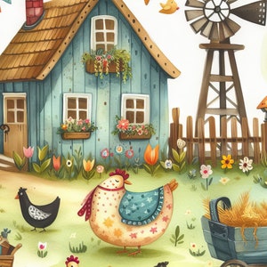 66 Images Whimsical Farm Images Digital Art Printable Kit Instant ...