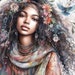 61 Images Hippie and Boho Women Images Digital Art Printable Kit ...