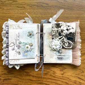 Small 2 Ring Victorian Journal, 2 Ring Journal, Embellished Journal ...