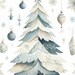 39 Images Nordic Blue Christmas Trees Images Digital Art Printable Kit ...