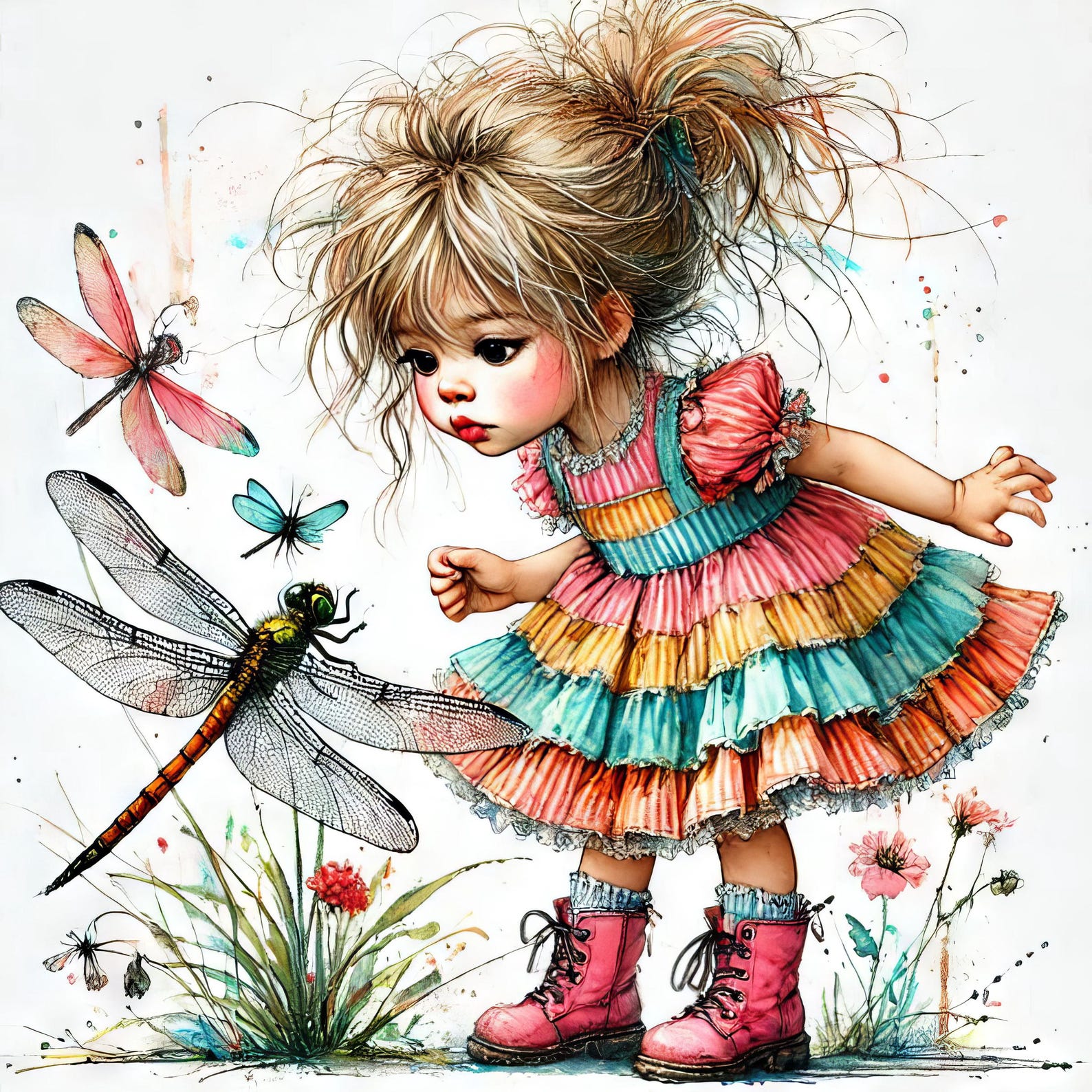 50 Images Dragonfly Wonder: JPEG Images, Digital Art, Instant Digital ...