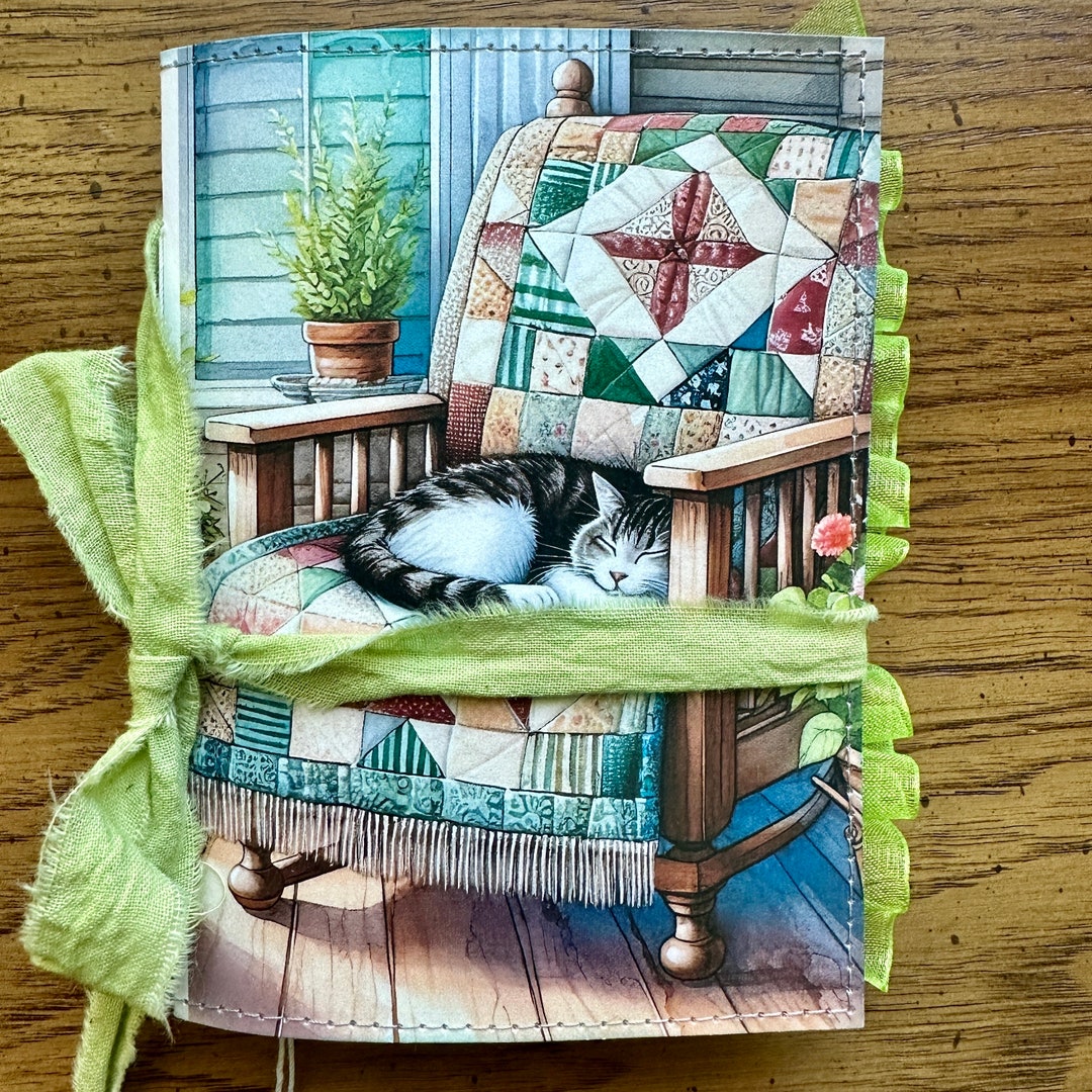 Small Junk Journal, Handmade Junk Journal, Little Journal, Blank ...