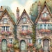 50 Images Whimsical Stone Row House: Jpeg Images, Digital Art ...