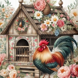 50 Images Fancy Chicken Coop Images Digital Art Printable Instant ...