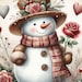 42 Images Valentine Snowman Images Digital Art Printable Instant ...