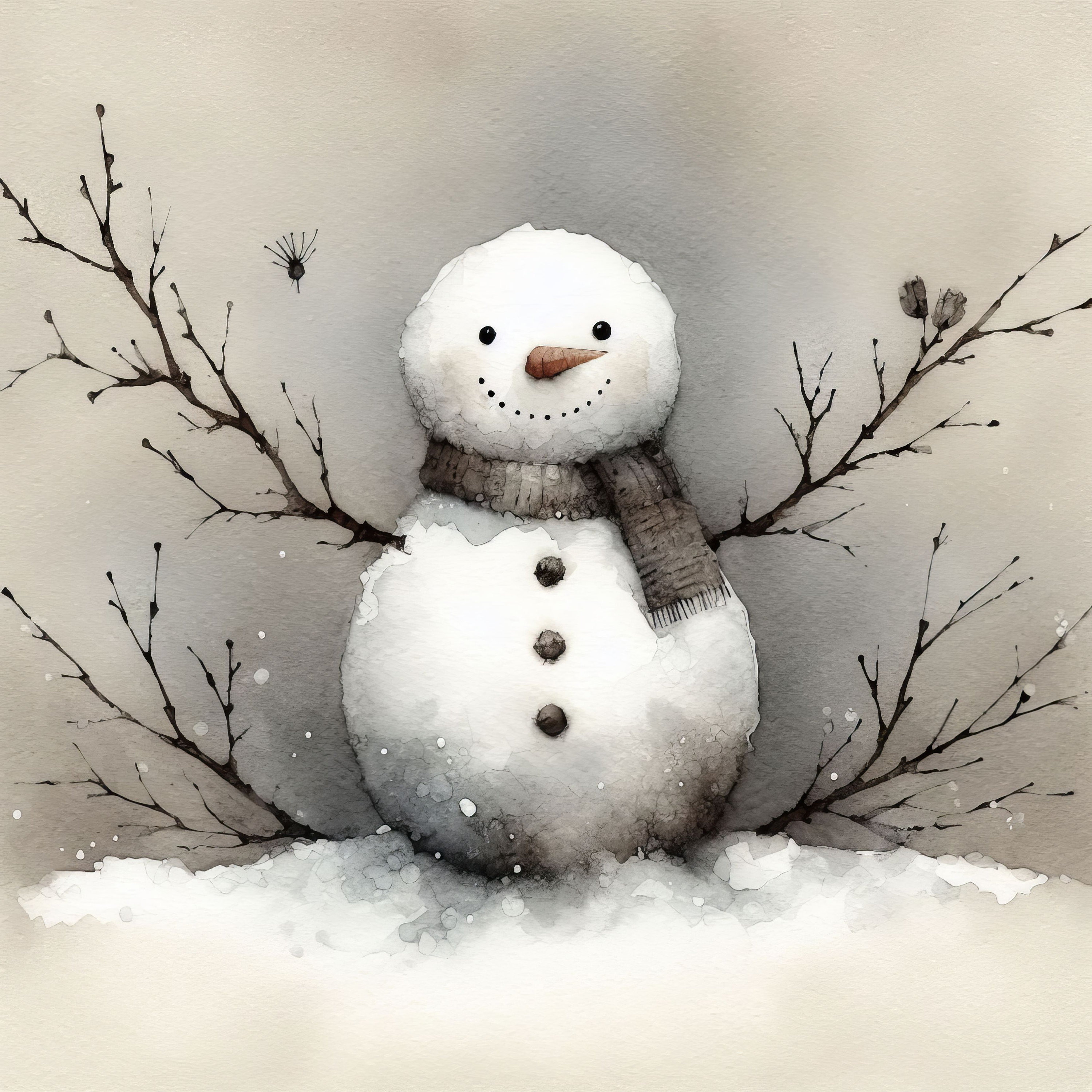 50 Images Rustic Snowman Images Digital Art Printable Instant Digital ...