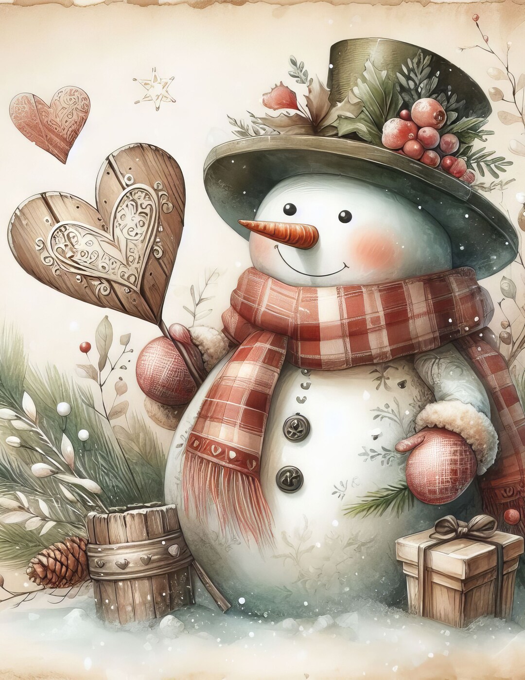 42 Images Valentine Snowman Images Digital Art Printable Instant ...