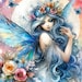 66 Images Blue Fairy Images Digital Art Printable Kit Scrapbooking ...