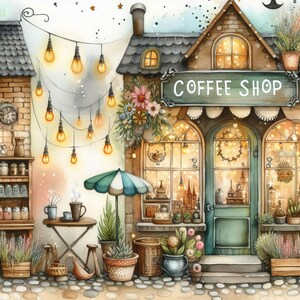 50 Coffee Shop Images Digital Art Printable Instant Digital Download ...