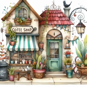 50 Coffee Shop Images Digital Art Printable Instant Digital Download ...
