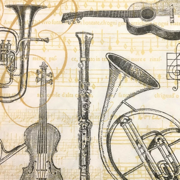 Music Decoupage - Etsy