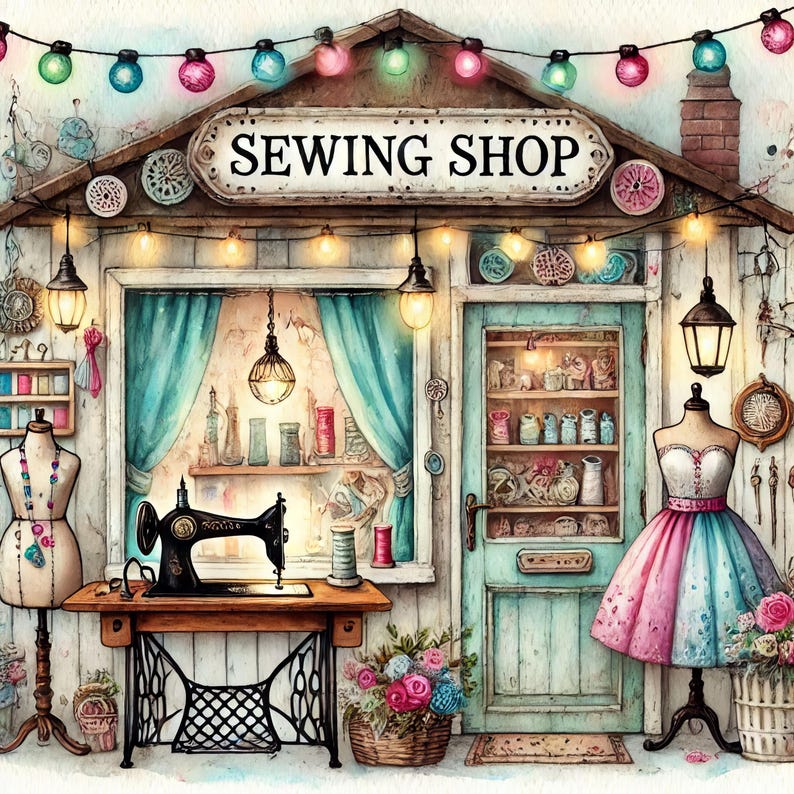 45 Images Sewing Shop: Digital Art, Printable Digital Download ...