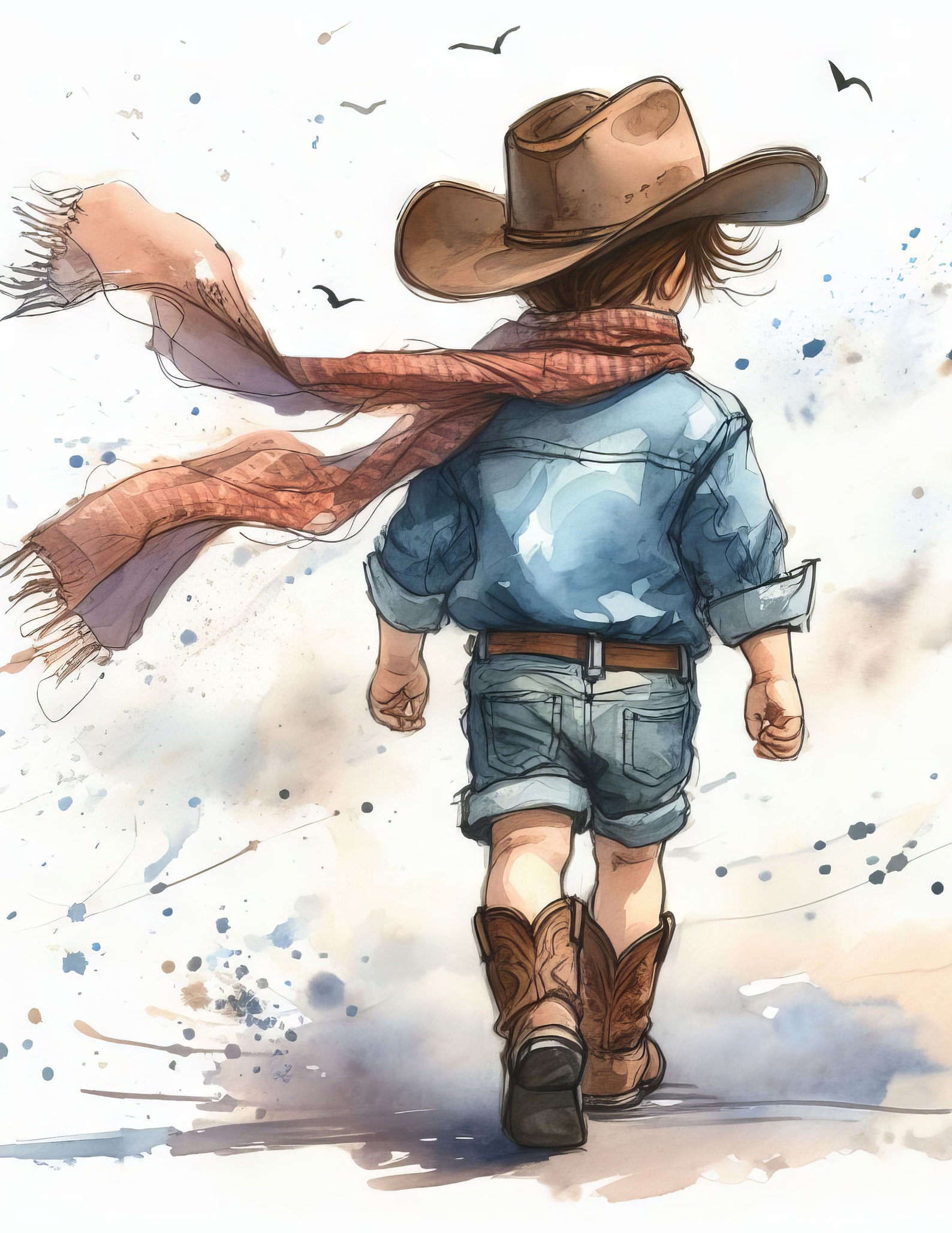 40 Images Cute Little Cowboy Images Digital Art Printable Instant ...