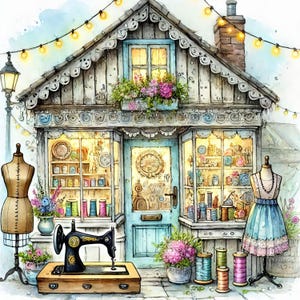 45 Images Sewing Shop: Digital Art, Printable Digital Download ...