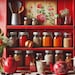 40 Images Retro Red Kitchen Images Digital Art Printable Kit Instant ...