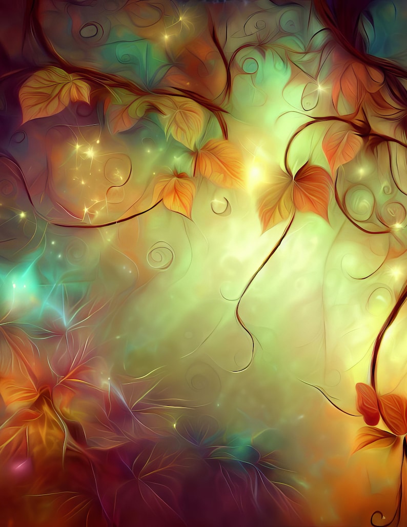 35 Images Magical Vines: Digital Art, Instant Digital Download, Vintage ...