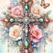 44 Images Jeweled Cross Images Digital Art Printable Kit Instant ...