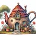 58 Images Whimsical Teapot House Images Digital Art Kit Printable Kit ...