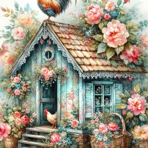 50 Images Fancy Chicken Coop Images Digital Art Printable Instant ...