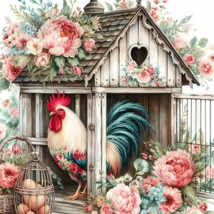 50 Images Fancy Chicken Coop Images Digital Art Printable Instant ...
