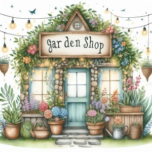 50 Images Garden Shop Images Digital Art Printable Instant Digital ...