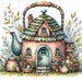58 Images Whimsical Teapot House Images Digital Art Kit Printable Kit ...