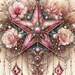 42 Images Bohemian Pink Star Images Digital Art Printable Kit Instant ...