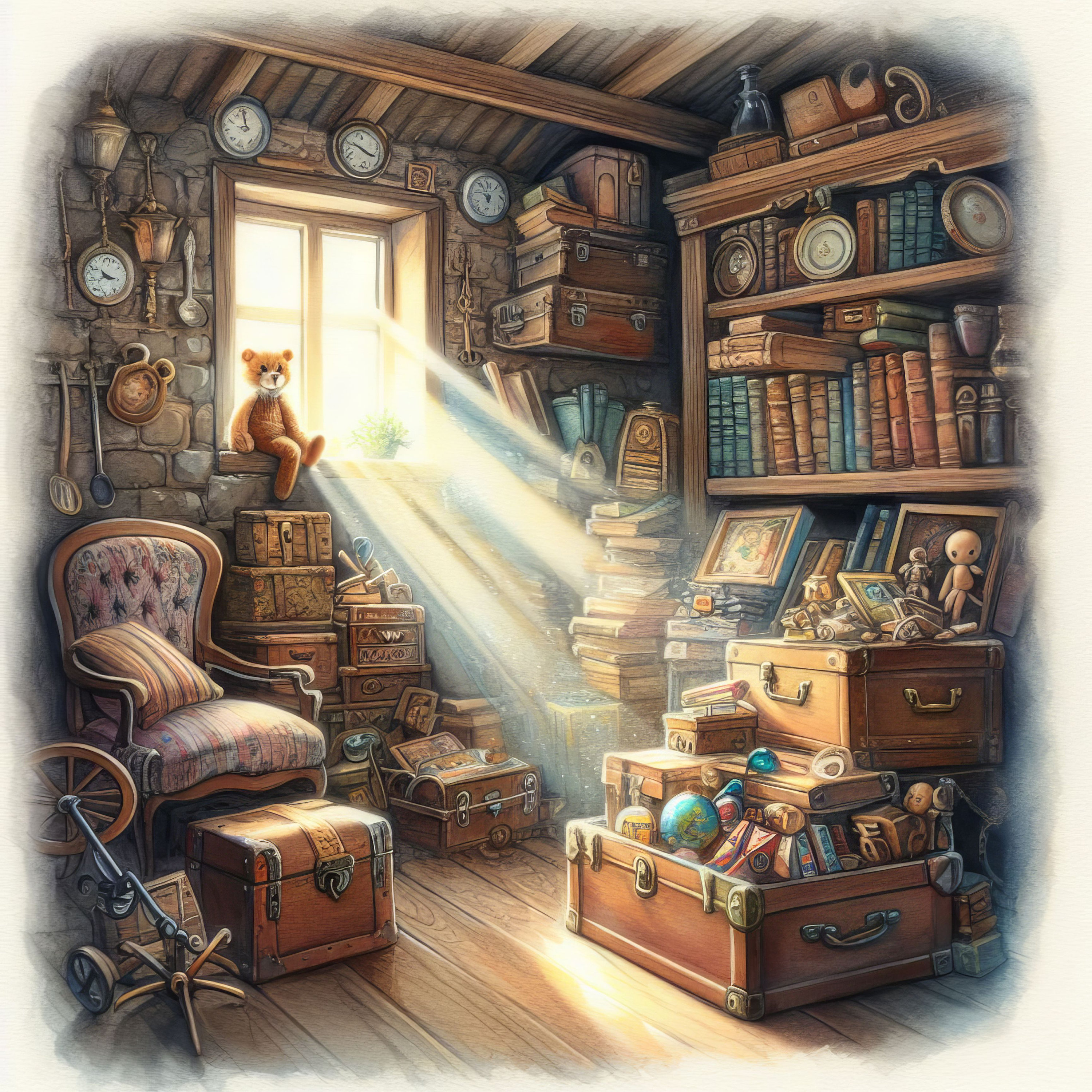 50 Images Grandma's Attic: Digital Art, Printable Instant Digital ...