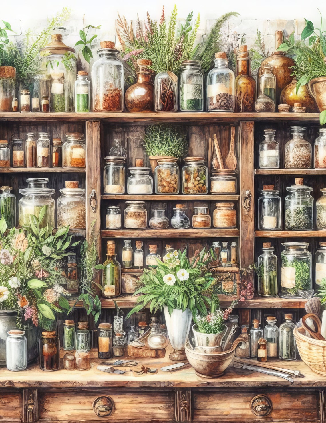 25 Images Apothecary Images Digital Art Printable Kit Instant Jpeg ...