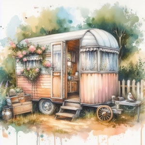 55 Images Cozy Trailer Images Digital Kit Digital Art Printable Instant ...