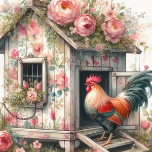 50 Images Fancy Chicken Coop Images Digital Art Printable Instant ...